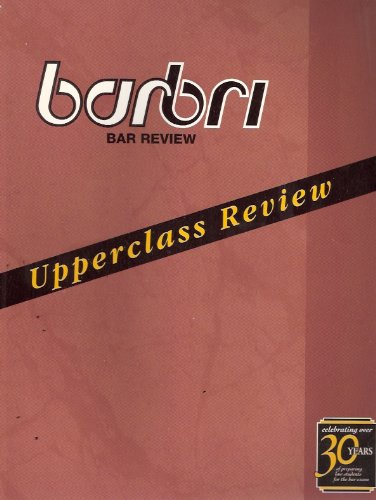 BarBri Bar Review : Upperclass Review: Books - Amazon.ca