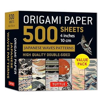 Amazon | Origami Paper 500 Sheets Japanese Waves Patterns | Tuttle ...