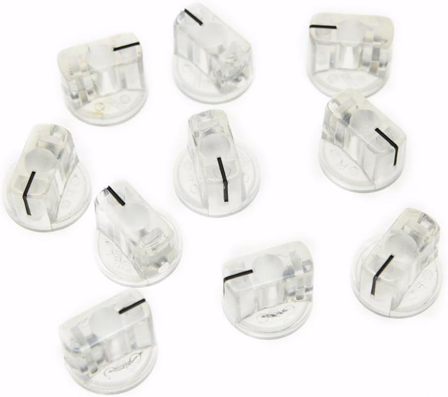 Amazon.com: Dopro 10pcs Clear Guitar AMP Effect Pedal Knobs Pointer Knob with Set Screw ...