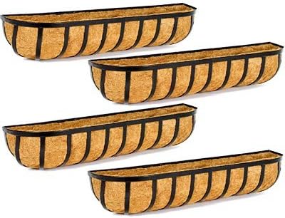 Amazon.com: Gardman Forge Wall Troughs with Coco Liners, 36"L, Pack of ...