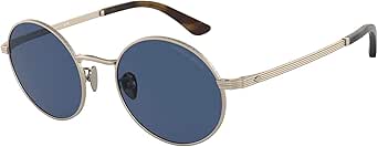 Amazon.com: GIORGIO ARMANI AR 6140 Matte Light Gold/Dark Blue 50/20/145 ...