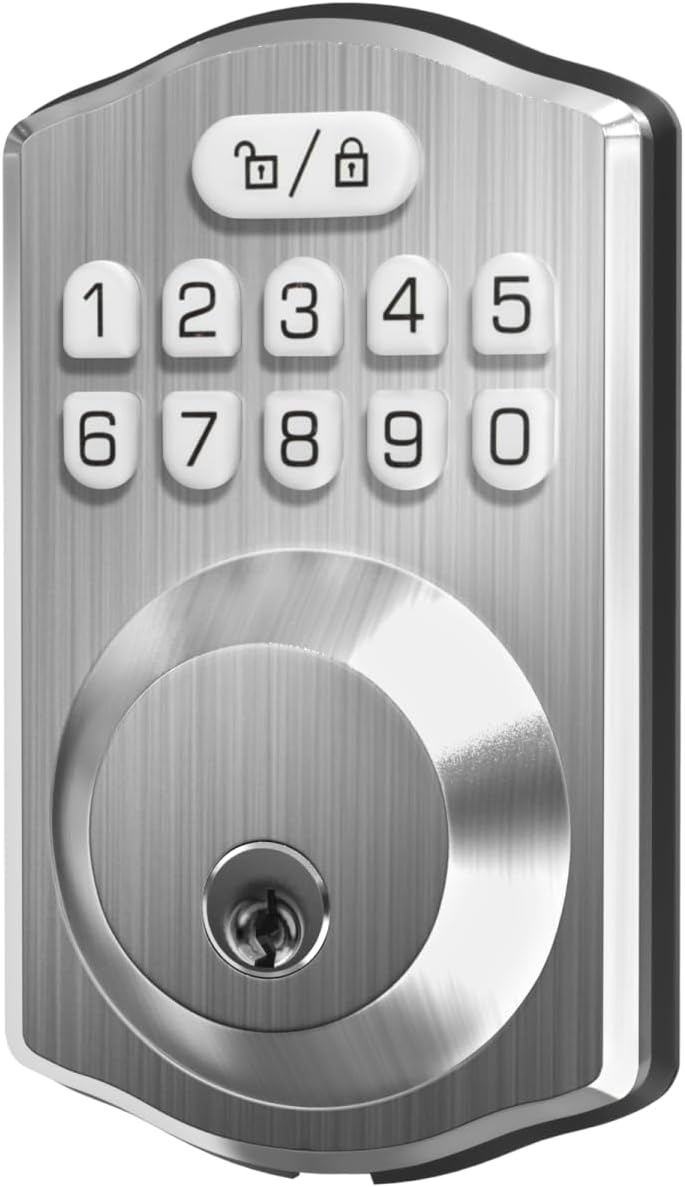 Gearwiz Door Lock - Keyless Entry Door Lock with Keypad - Electronic ...