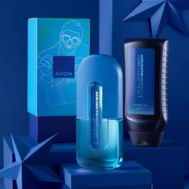 Avon Full Speed Two Piece Gift Set with Full Speed Surfer EDT 75ml and ...