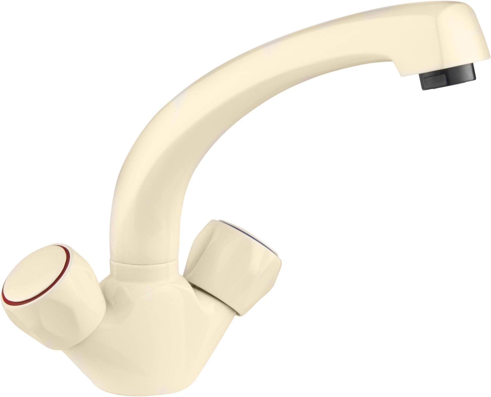 Deva SMS172/004 Sauris Kitchen Mono Sink Mixer Tap Beige Finish | Dual ...