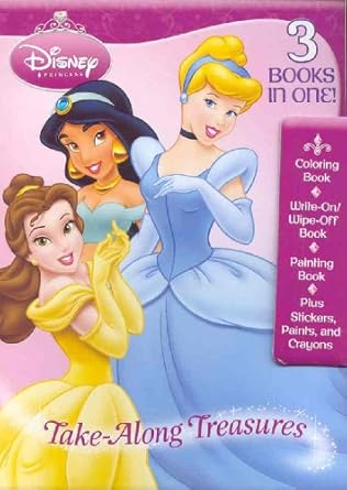 Take-Along Treasures (Disney Princess) (Tri-Fold Coloring Book): Golden ...