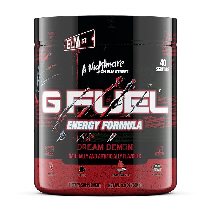 Amazon.com : G Fuel Nightmare On Elm Street Energy Drink Powder, Pre ...