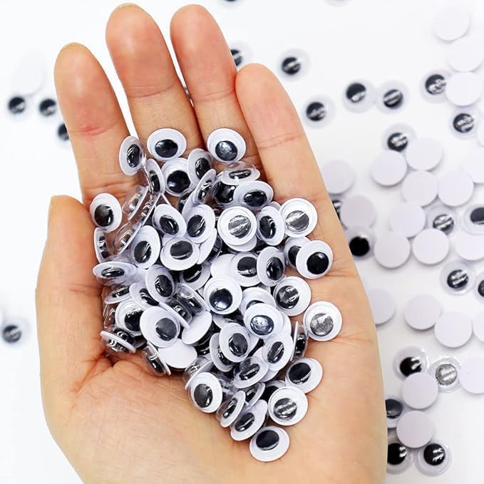 240Pcs Googly Eyes with Self-Adhesive Black White Plastic Wiggle Googly ...