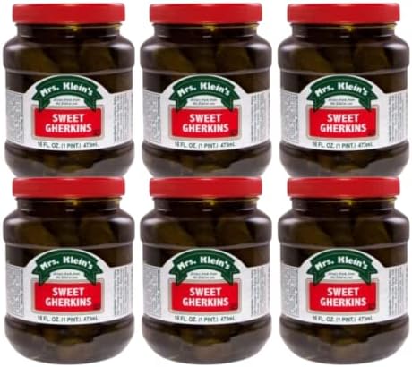 Amazon.com : Mrs Kleins Sweet Cornichons Pickles | Sweet Gherkin ...