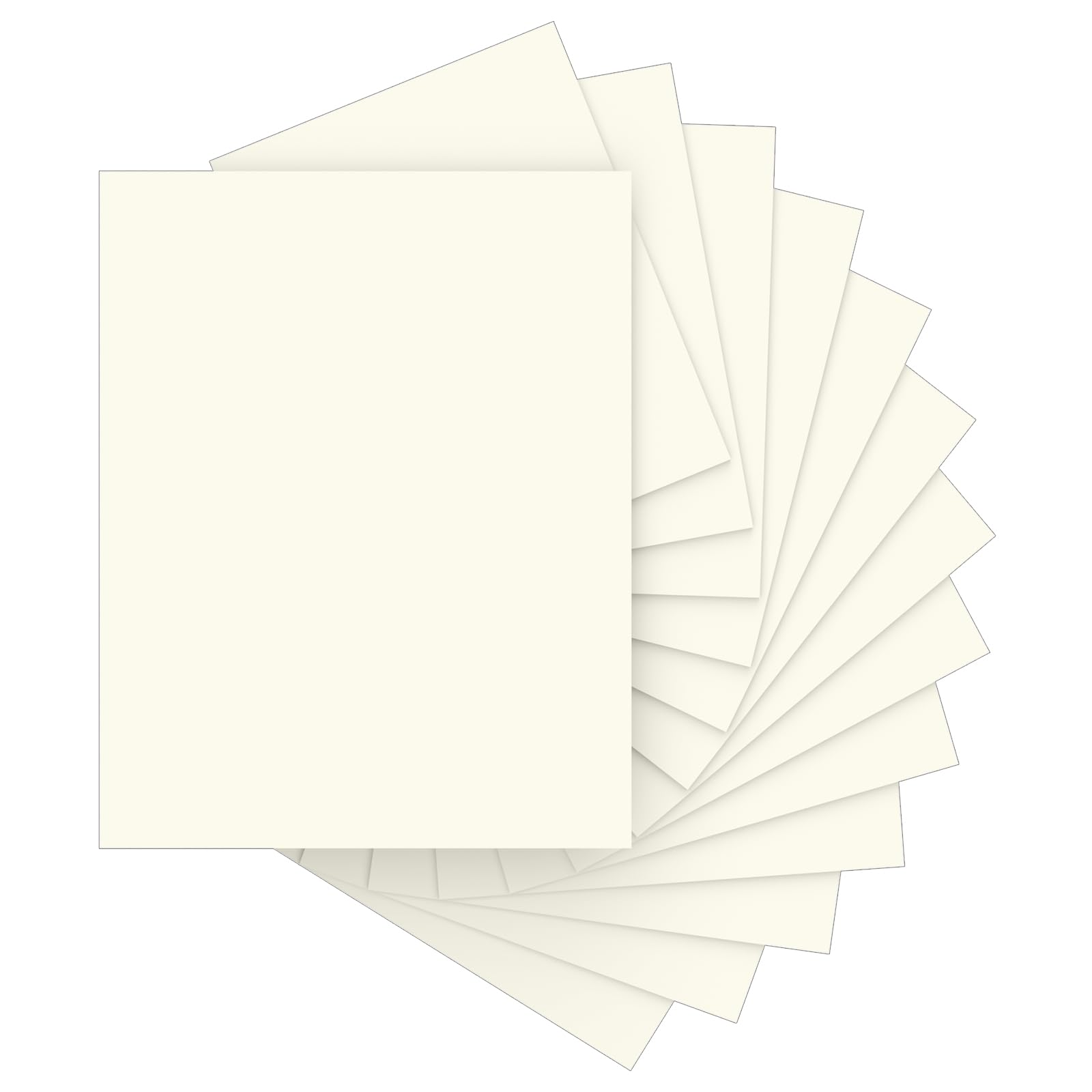 Snapklik.com : 40 Sheets Cream Cardstock Paper 8.5 X 11, Ivory ...