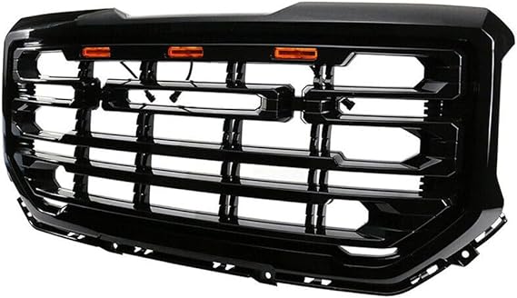 Amazon.com: IMESUN Front Upper Hood Grille Guard w/Light Gloss Black ...