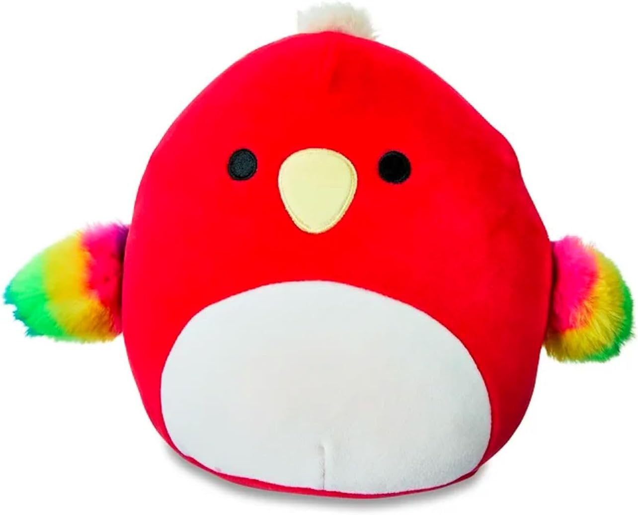 Amazon.com: Squishmallows 8"" Paco The Parrot, Medium, Red : Toys & Games