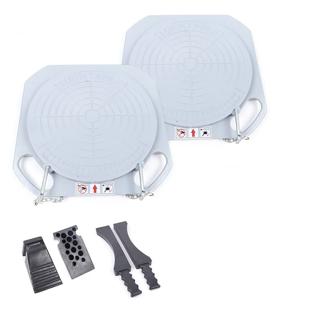 Buy 2 Pack/1 Pair Wheel Alignment Turn Plates Magnesium Alloy Wheel ...