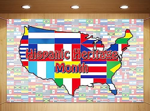 Amazon.com : Sunwer Hispanic Heritage Month Photo Booth Backdrop ...