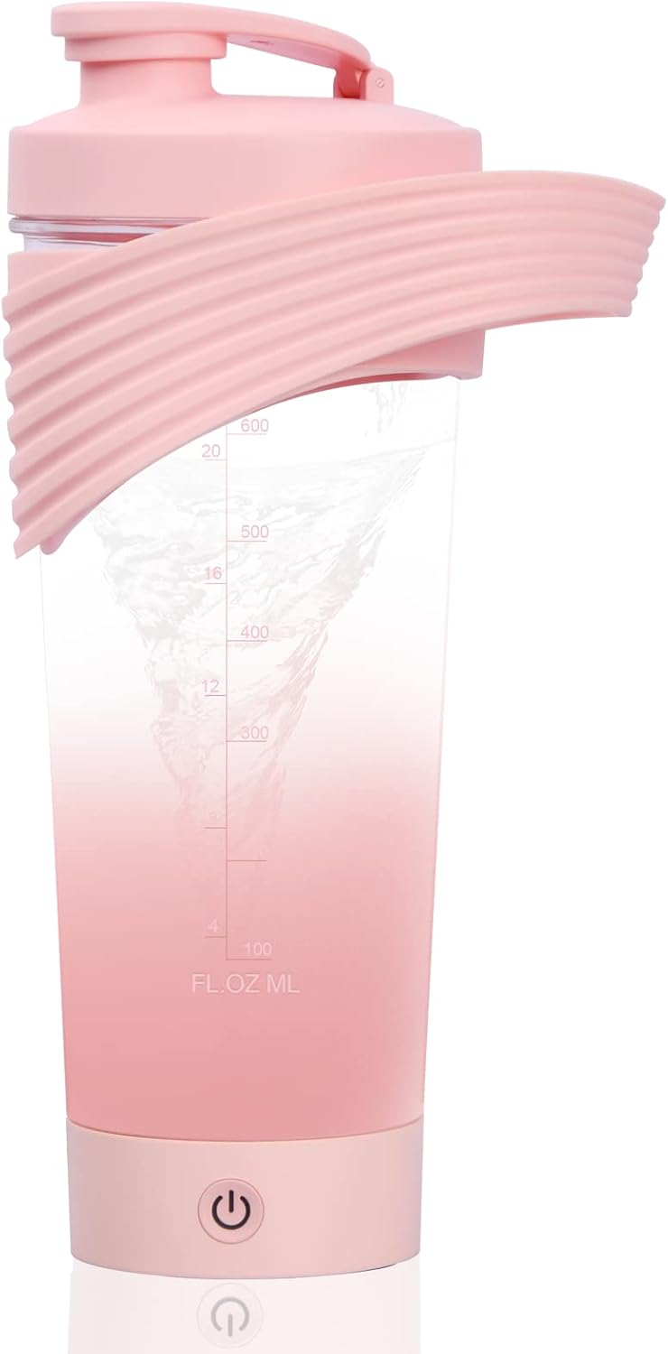 wiksite Elektrische Protein-Shaker-Flasche, 800 ml USB-wiederaufladbare elektrische Mixer ...