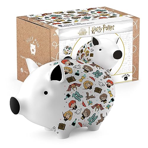 Tilly Pig Ceramic Kids Piggy Bank Harry Potter Charms Chibi Boys Girls ...