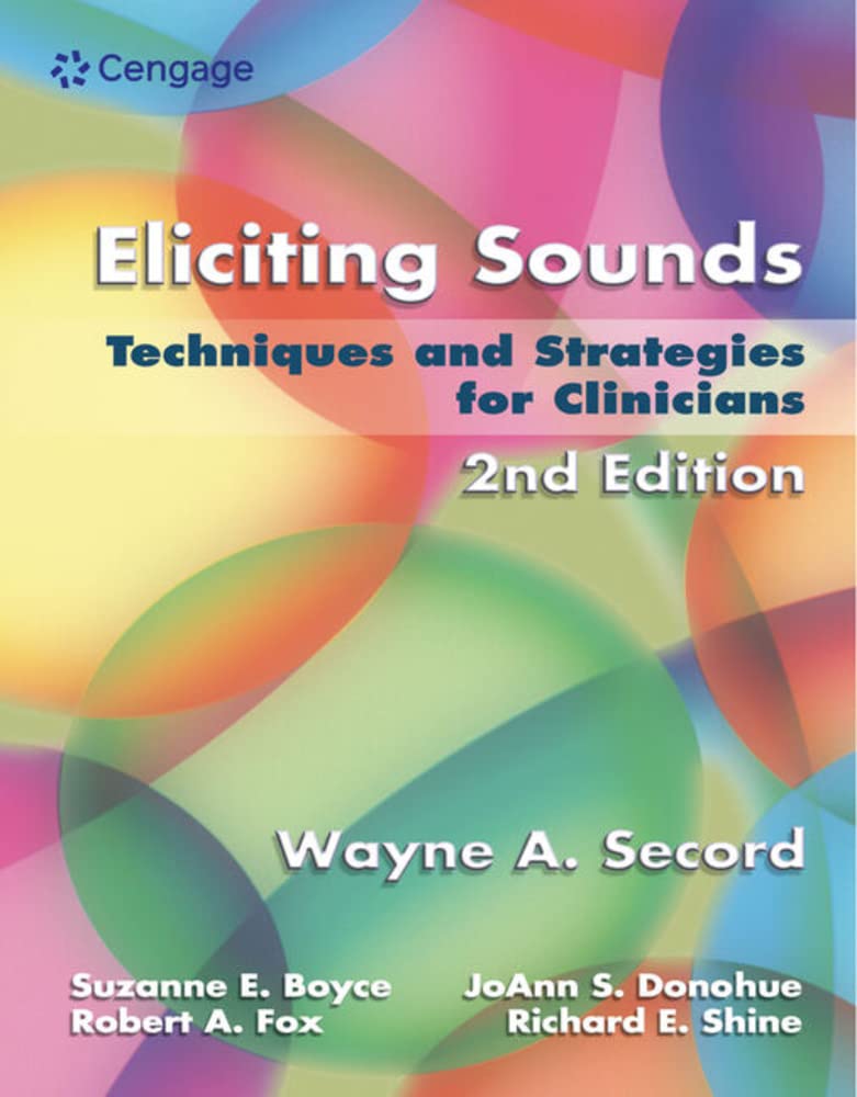 Eliciting Sounds: Techniques and Strategies for Clinicians ...
