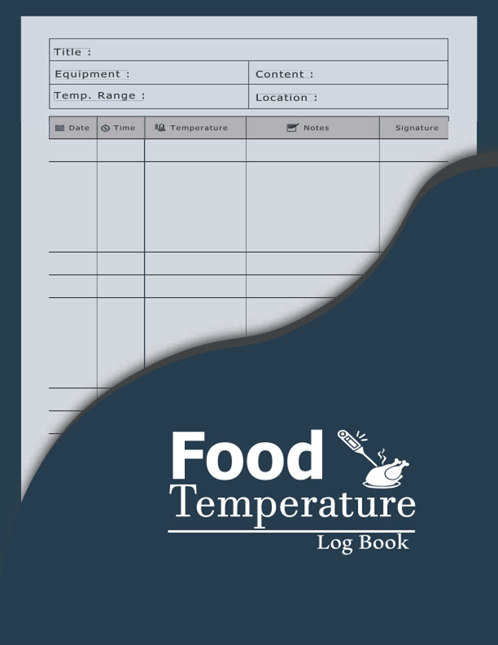 Buy Food Temperature Log Book: Fridge / Freezer Temperature Monitoring ...