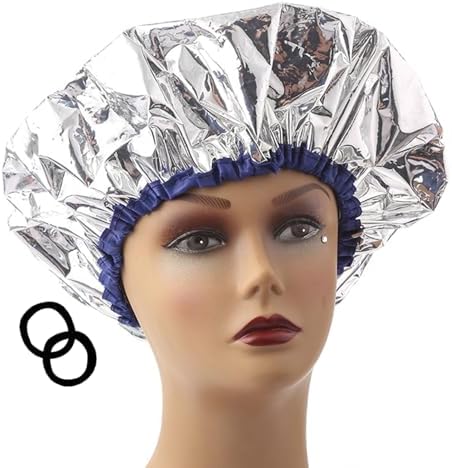 Amazon.com : 2 Pcs Heat Cap for Deep Conditioning Hair Cap for Oil ...