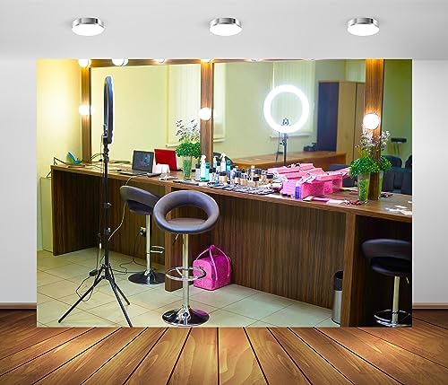 Amazon.com : BELECO 7x5ft Fabric Makeup Room Backdrop Dressing Room ...