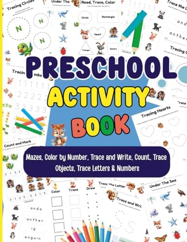 Amazon.com: Preschool Activity Book ABC Tracing for Kids Ages 3-5: 100 ...