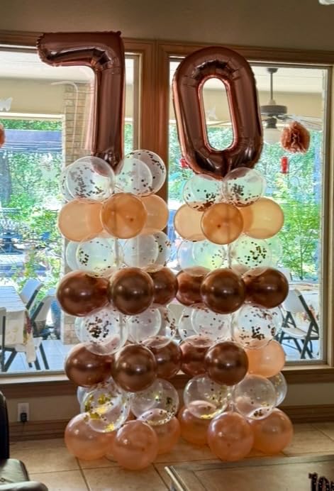 $2/mo - Finance 60 PACK Dandy Decor Rose Gold Balloons + Confetti ...