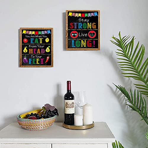 4 Set-Classroom Motivational Poster,Retro Classroom - Want It All