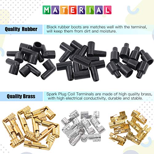 Snapklik.com : 25Pcs Ratchet Spark Plug Wire Crimper And 180 Degree/90 ...