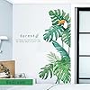 Amazon.com: Tropical Leaves Wall Decals Removable Toucan Wall Stickers ...