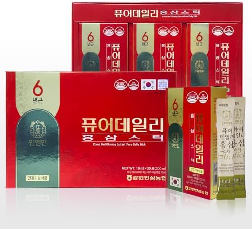 Amazon.com: Korea Red Ginseng Extract Pure Daily Stick Hong Sam ...
