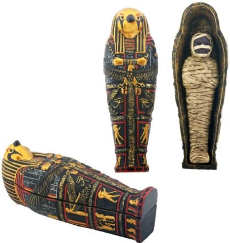 Amazon.com: Sm. Horus Coffin W/ Mummy - Collectible Figurine Statue ...