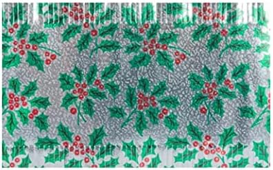 LGT Christmas Cake Frills (Gold/Green Holly and Berry Design) : Amazon ...