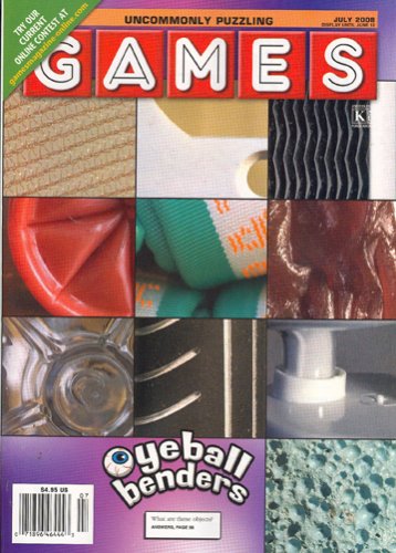 Games, July 2008 Issue: Editors of GAMES Magazine: Amazon.com: Books