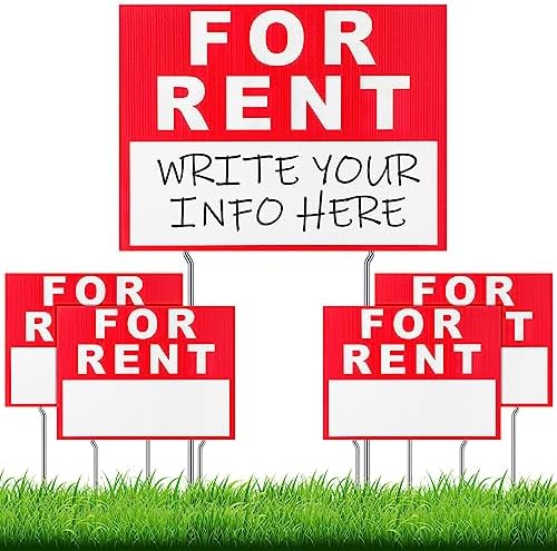 Amazon.com: BAZIC For Rent Sign 9"X12", For Rent Rental House Home ...