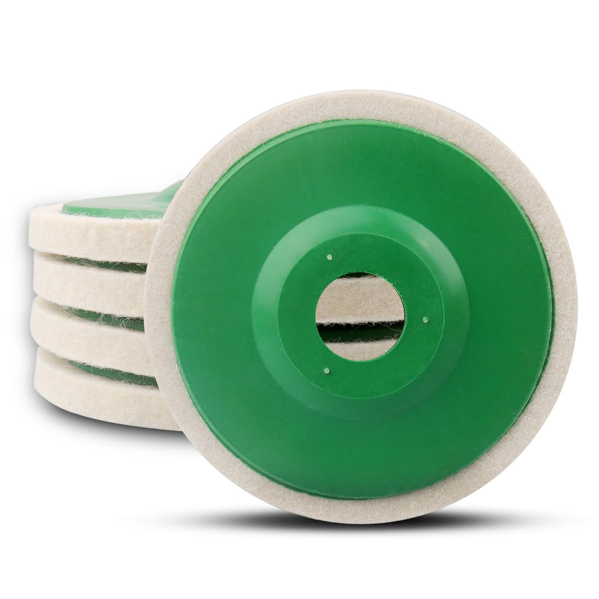 Amazon.com: ATOPLEE Wool Polishing Wheel Disc,5pcs 4-1/2" x 7/8" Arbor ...