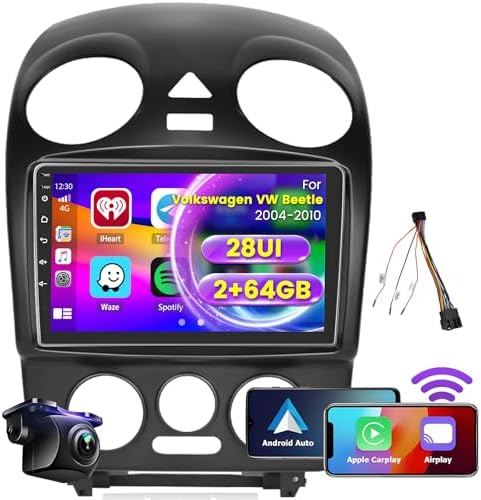 Amazon.com: Car Radio for Volkswagen VW Beetle 2004 2005 2006 2007 2008 ...