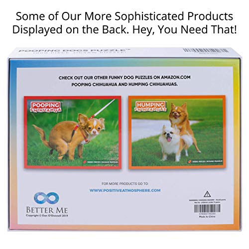 Pooping Dogs 1000 Piece Dog Puzzles for Adults - Funny Gift Dog Poop ...