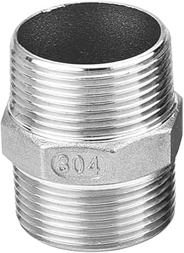 JoyTube 1-1/4" Male to 1-1/4" Male NPT Hex Nipple, Pipe Fittings 304 ...
