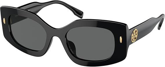 Amazon.com: Tory Burch Sunglasses TY 7202 U 170973 Black/Dark Grey ...