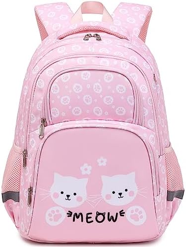 Amazon.com | Mfikaryi Backpacks for Girls Cute Cat Backpack Elementary ...