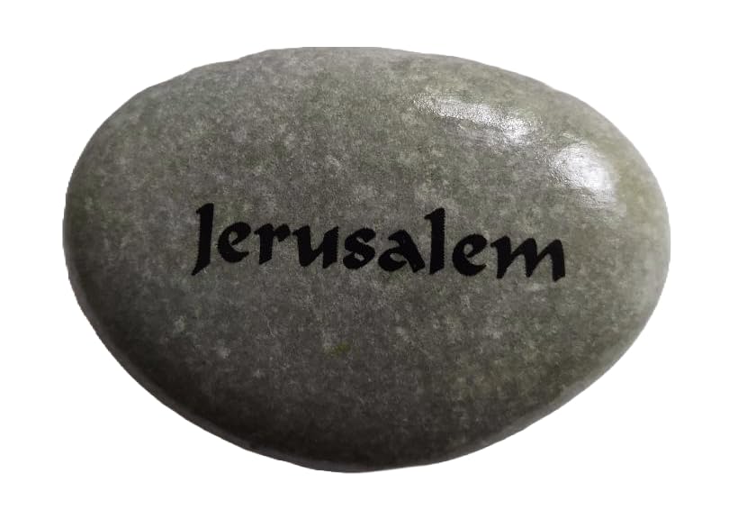Amazon.com: Jerusalem Israel Faith Stones Scripture River Rock : Home ...