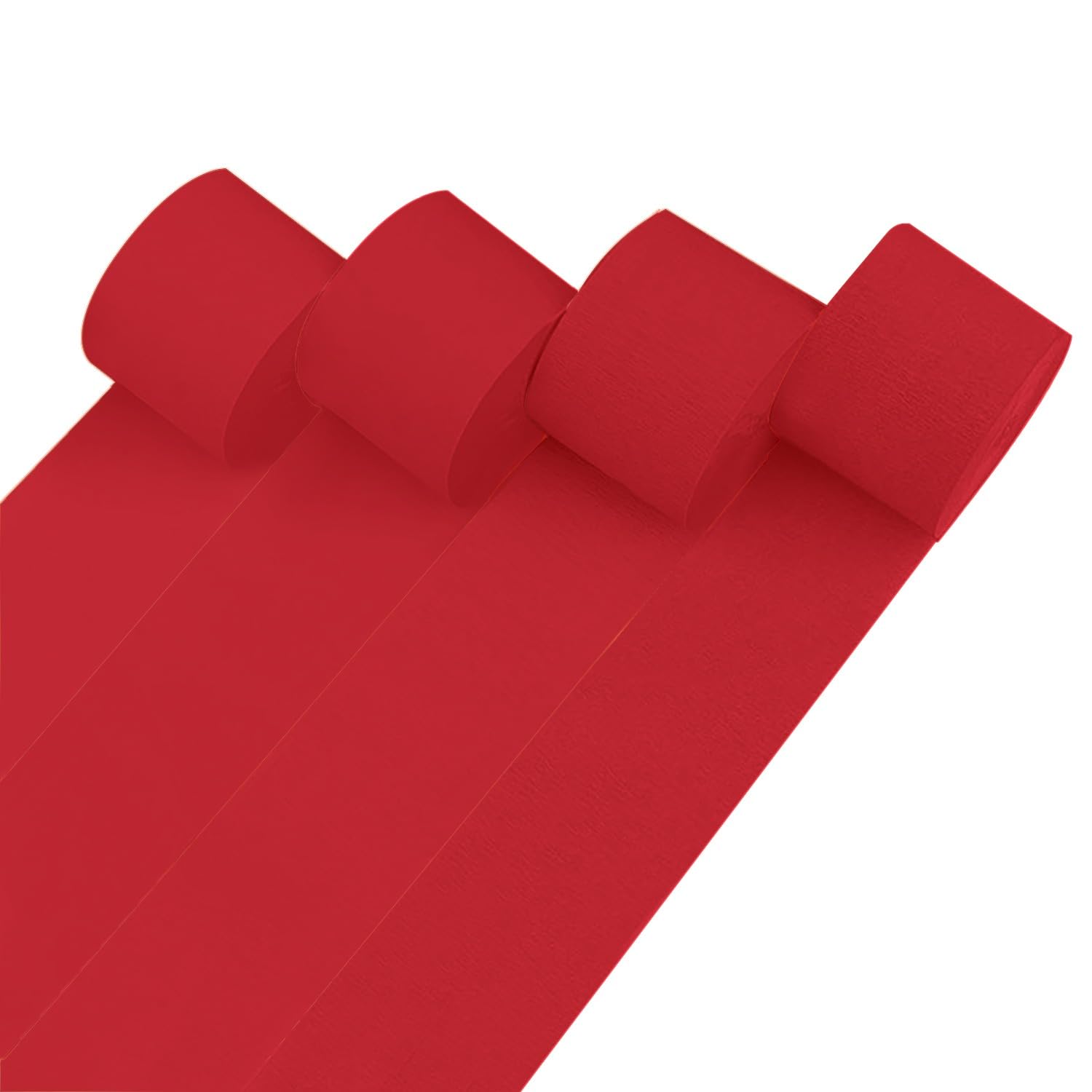 Amazon.com: Captain Décor 4 Red Streamers, 328ft Pack of Red Crepe ...