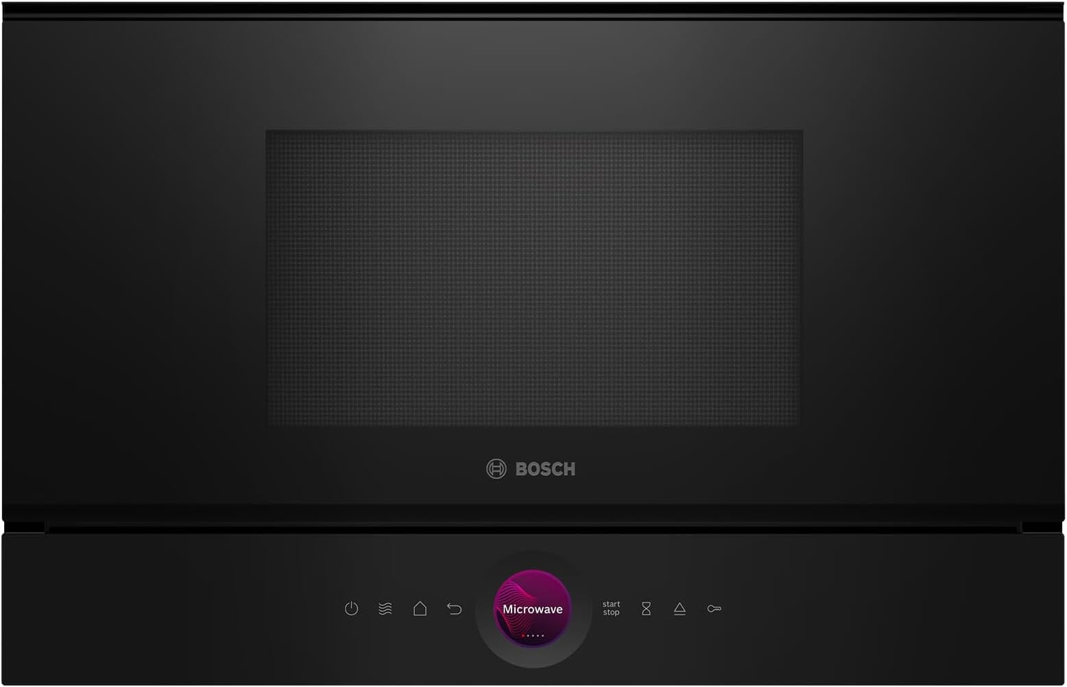 Bosch BEL7321B1, Serie 8 Einbau-Mikrowelle, Schwarz, 38 x 60 cm, 900W ...