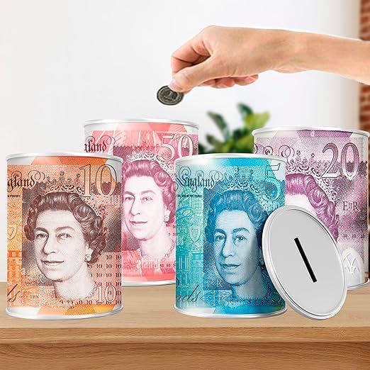 MALANGI Sterling Money Box - Birthday, Savings Tin, Piggy Bank (1Pc ...