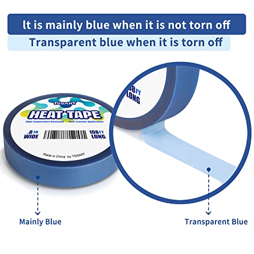 Snapklik.com : TSSART 4Pack Heat Resistant Tape - Blue Heat Press Tape ...