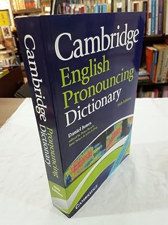 Cambridge English Pronouncing Dictionary: Amazon.co.uk: Jones, Daniel ...
