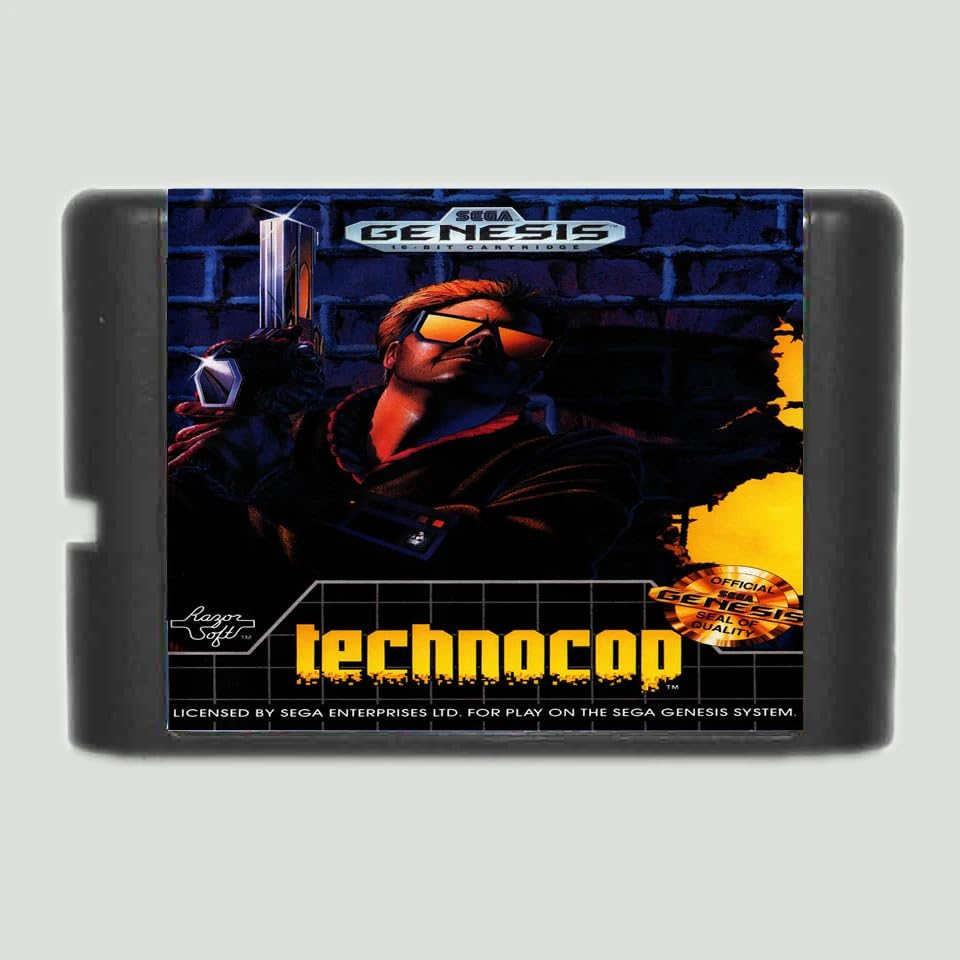 Amazon.com: Technocop 16 Bit MD Game Card For Sega Megadrive Genesis ...