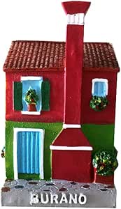 Amazon.com: Burano Venice Italy Fridge Magnet 3D Resin Handmade Craft ...