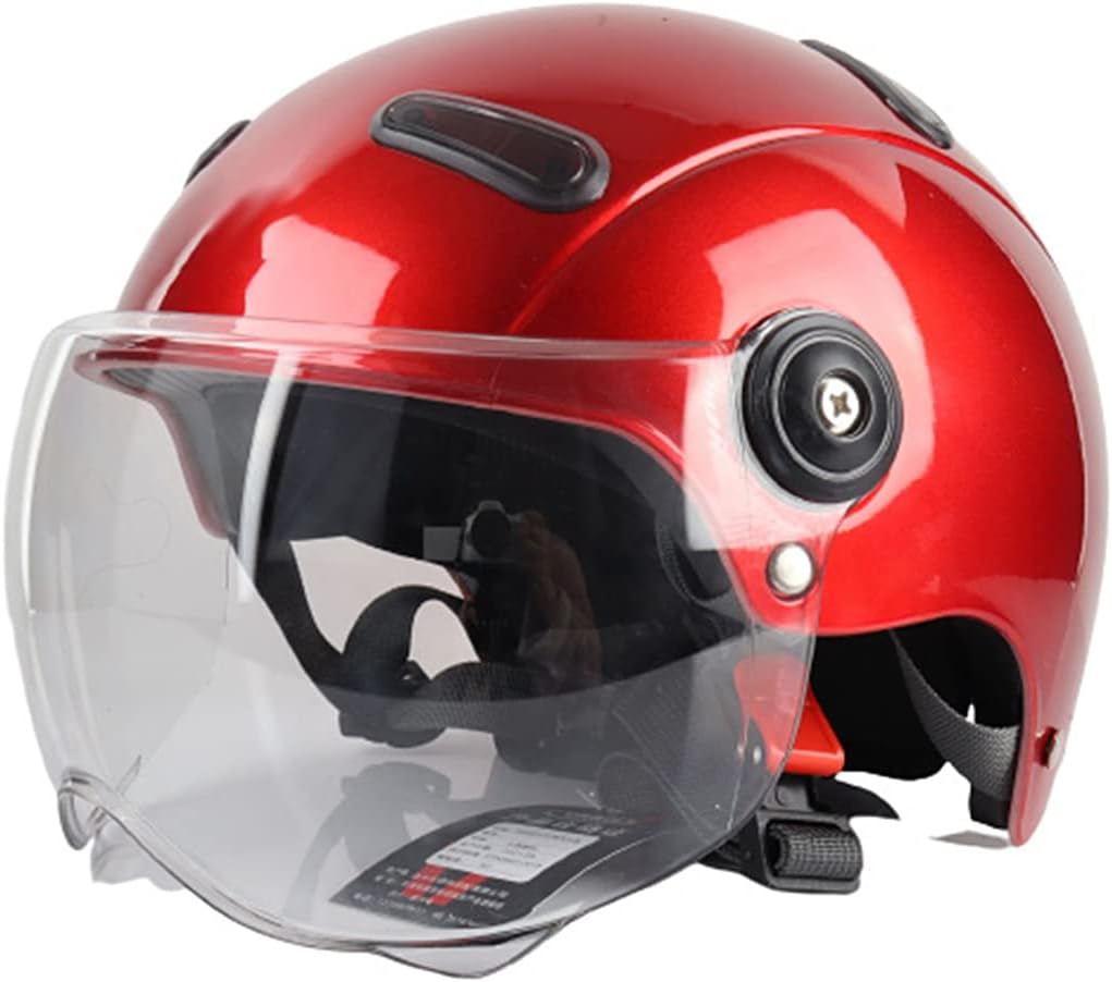 Amazon.com: Summer Half Helmet for Men and Women Retro Motorcycle ...