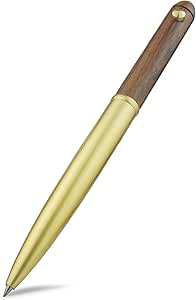 STONEGO Wooden Ballpoint Pen, Retractable Roller Ball Pens Smooth ...