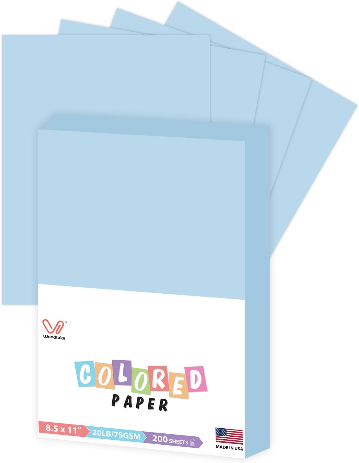 Amazon.com : Multipurpose Colored Copy Paper, 20 Lb., 8 1/2in. x 11in ...